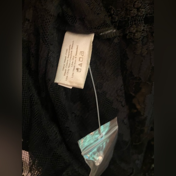 Boston Proper | Tops | Nwt Boston Proper Novelty Lace Tunic Black See ...